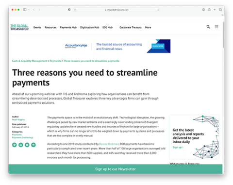 Three reasons you need to streamline payments - Davies Hickman